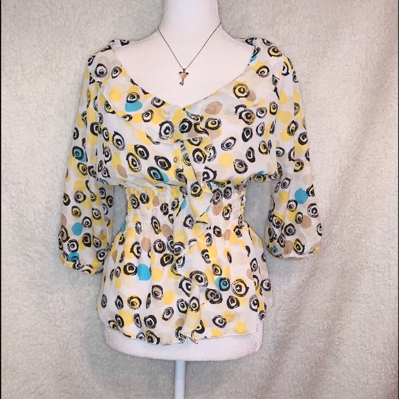 Unique Spectrum | Tops | Unique Spectrum Blouse Large | Poshmark